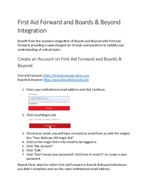 First Aid Forward | Access User Center