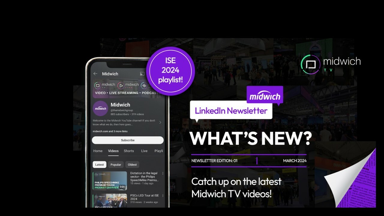 Midwich TV ISE 2024 Playlist Showcases Tours, Trends and Predictions ...