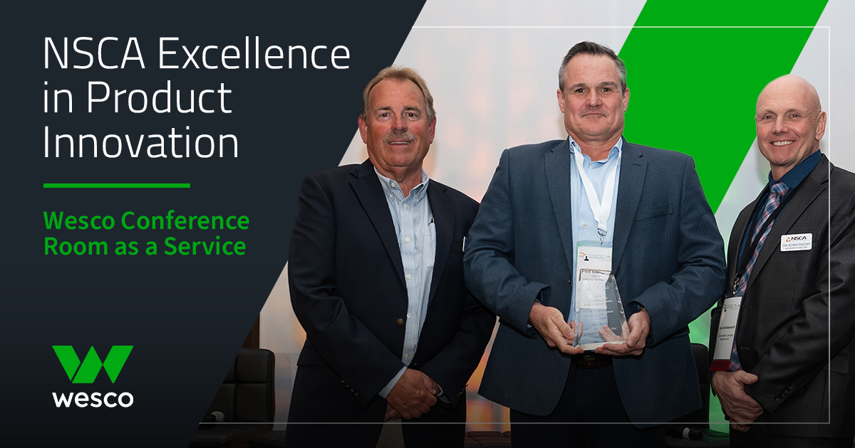 Wesco receives NSCA Excellence in Product Innovation Award | AVIXA Xchange