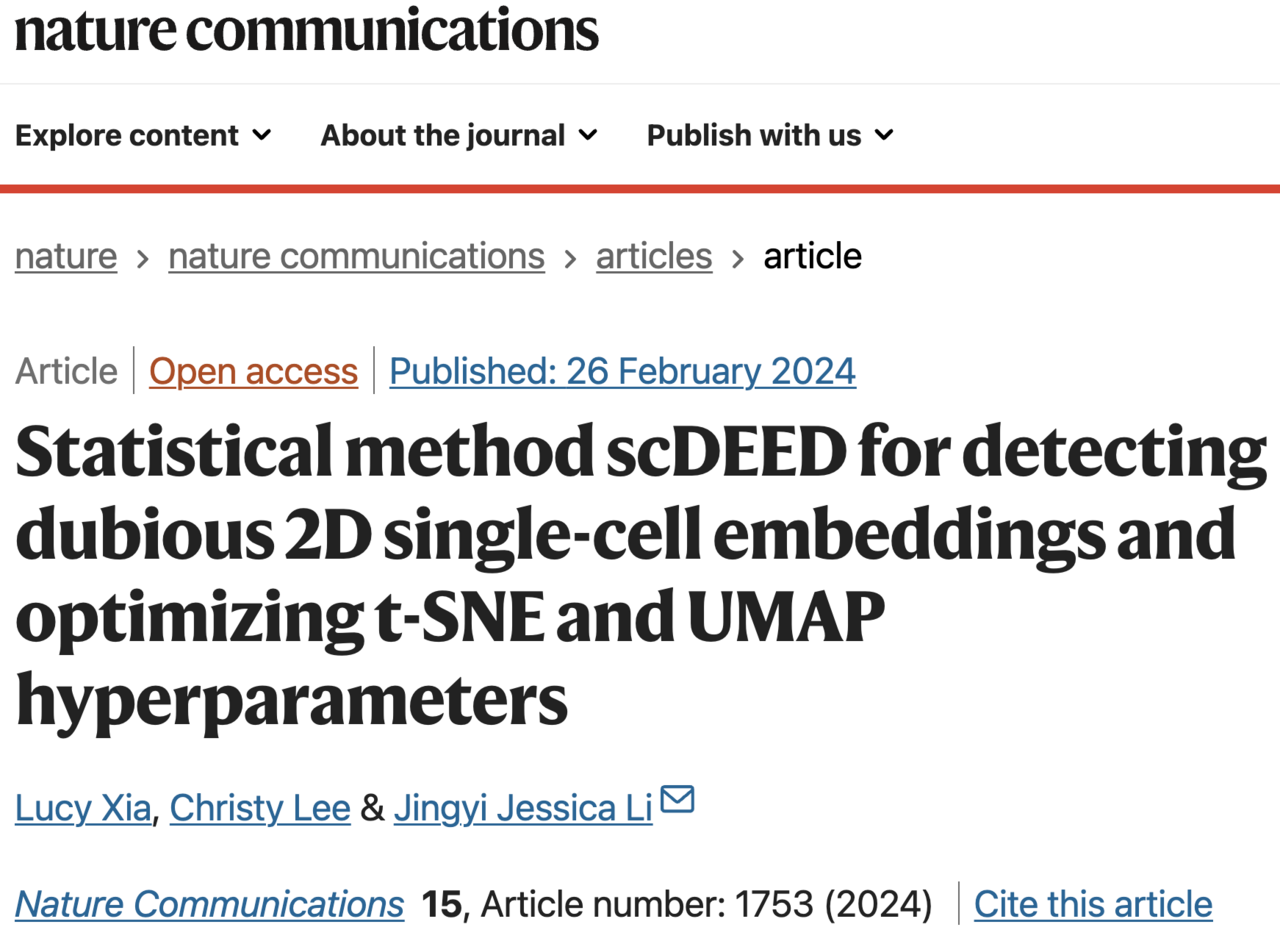 Statistical method scDEED for detecting dubious 2D single-cell ...