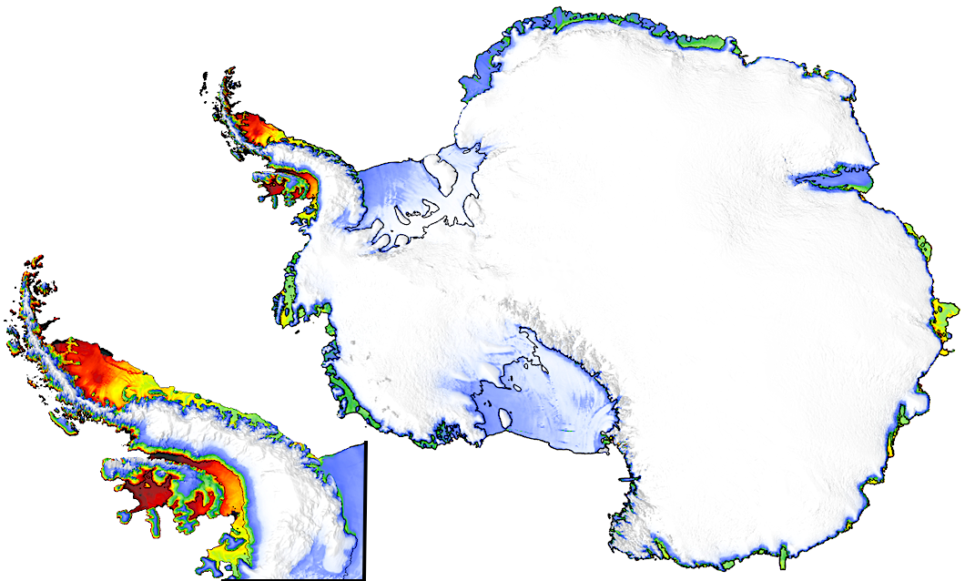 High-resolution maps of Antarctica reveal higher snowfall and surface ...