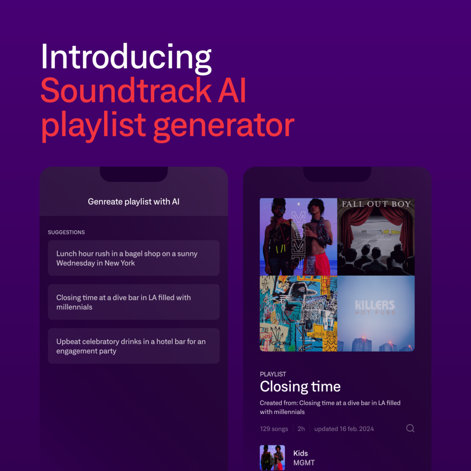 Soundtrack Your Brand launches AI Playlist Generator for businesses ...