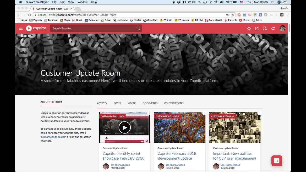 Introducing room conversations | Zapnito Knowledge Hub