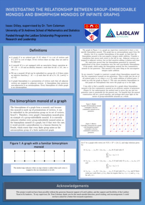 Poster - Isaac Dilley | Laidlaw Scholars Network