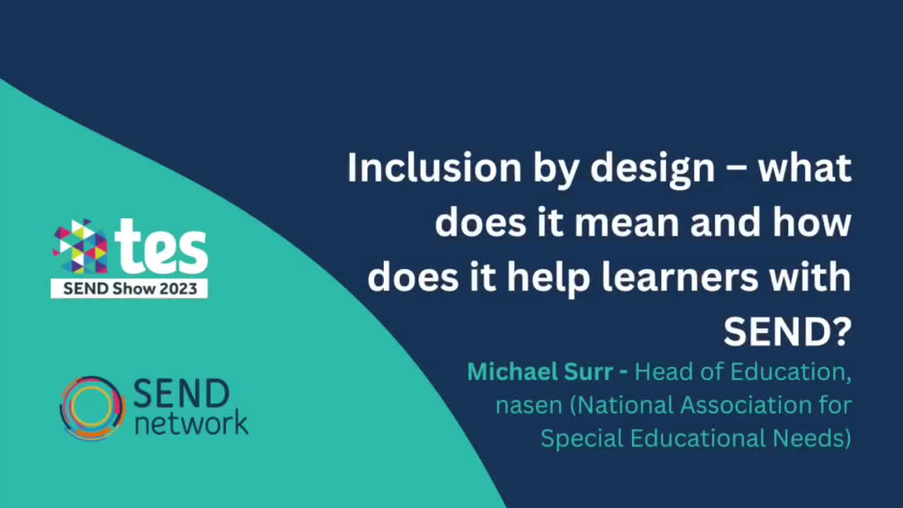 Michael Surr: Inclusion by design - what does it mean and how does it ...