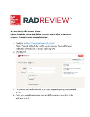 RadReview | Access User Center