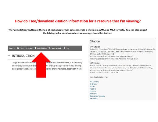 How do I see/download citations? | Access User Center