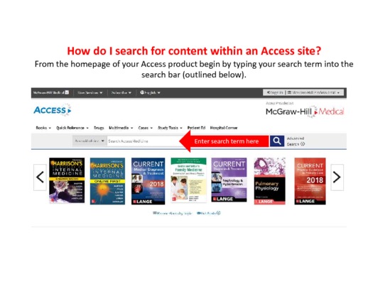 How do I search for content? | Access User Center